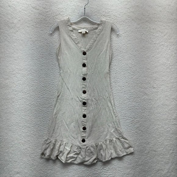 Monteau | Dresses | Monteau Midi Shift Dress M Medium Oatmeal Beige ...
